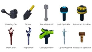 All Gears in Grow a Garden and Guide to Use Them