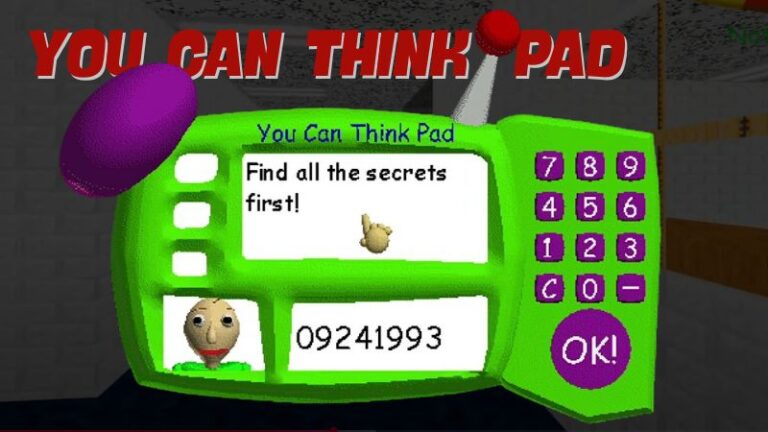 You Can Think Pad – Baldi’s Basics Wiki – AntGames Guide