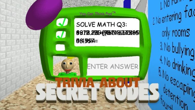 Secret codes – Baldi’s Basics Wiki – AntGames Guide